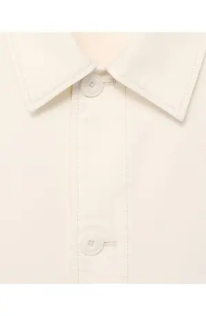 Mango Straight Cotton-blend Jacket