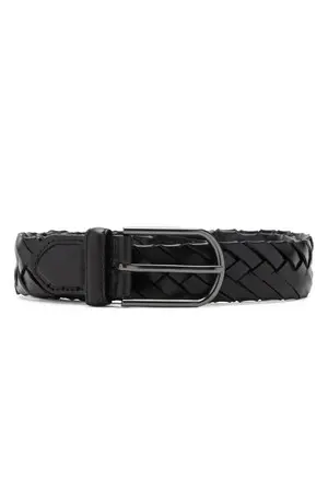 Mango Braided Leather Belt