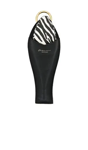 EVA VENTAI Large Palmette Leather Fan