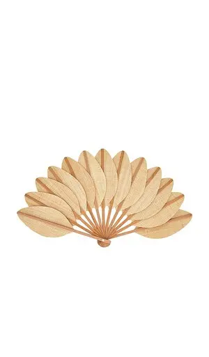 EVA VENTAI Large Palmette Raffia Fan