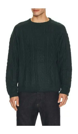 RHYTHM Mohair Fisherman's Knit Sweater