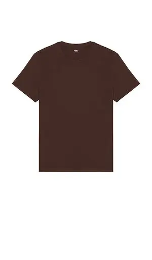 Paige Sorden Crew Neck Tee In Burgundy - Malbec