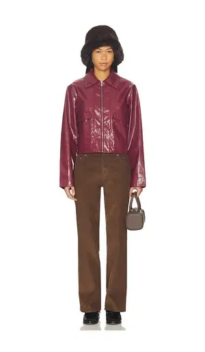 Superdown Leighton Faux Leather Jacket