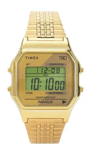 TIMEX Lab 80 Digital Watch - Gold