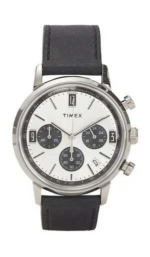 Timex Marlin Analog Watch - Black & Silver