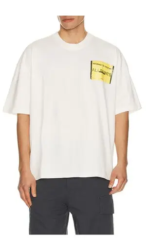 ALLSAINTS Violation Crew Tee In White