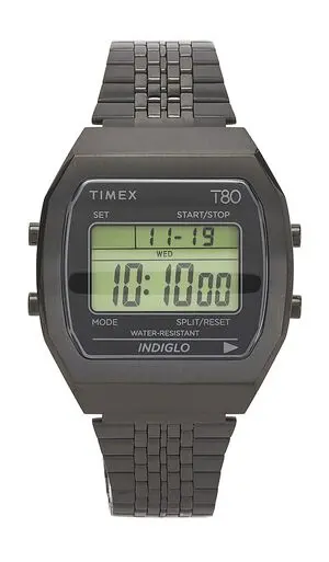 TIMEX T80 36mm Stainless Steel Watch - Black