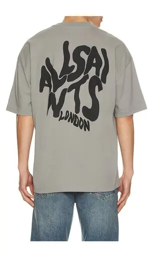 ALLSAINTS Orlando Crew Tee In Grey