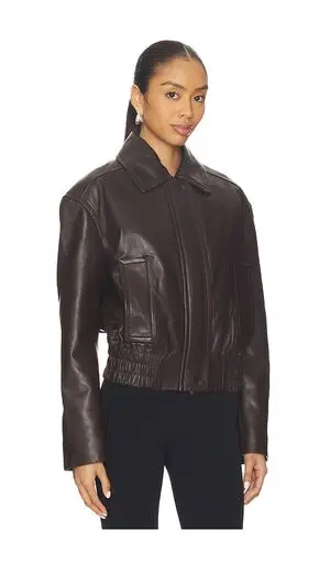 A.L.C. Otto Leather Jacket - Bordeaux