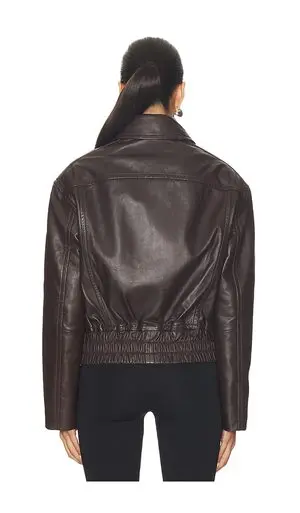 A.L.C. Otto Leather Jacket - Bordeaux
