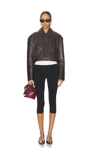 A.L.C. Otto Leather Jacket - Bordeaux