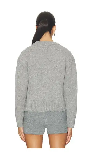 AEXAE Cashmere Cable Padded Cardigan
