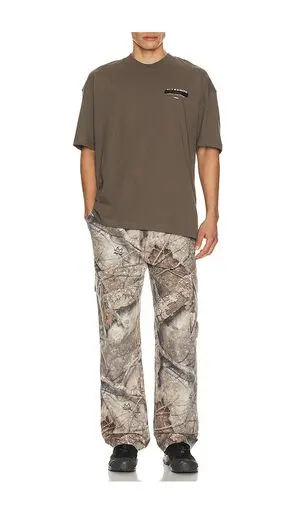 ALLSAINTS Redact Crew Tee In Taupe