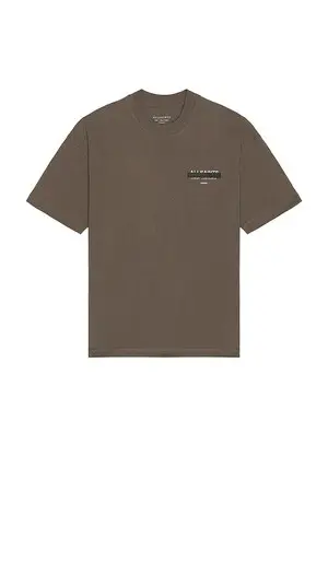 ALLSAINTS Redact Crew Tee In Taupe