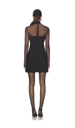 Likely Lulani Sheer Mesh And Pleated Dress