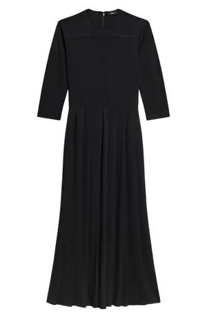 Theory Long Sleeve Pleated Dress