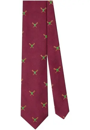 Robert Talbott Robert Talbott Devil And Pitchforks Necktie Red