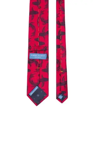 Robert Talbott Koi Fish Jacquard Necktie - Red
