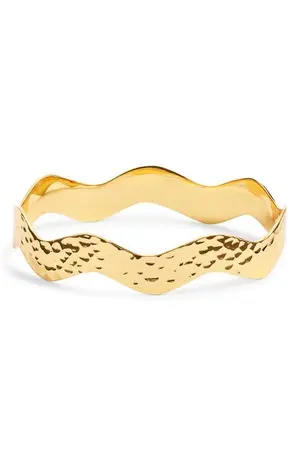 KIARA BY KI-ELE Althea Wave Bangle - Gold