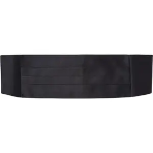 Robert Talbott Baldwin Satin Cummerbund - Black