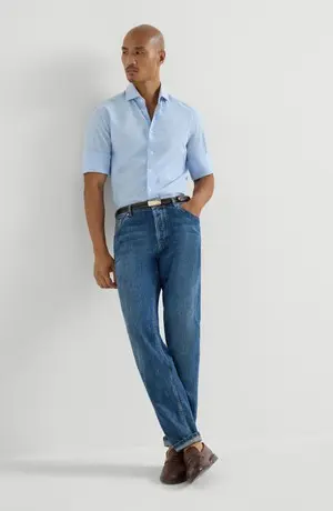 Brunello Cucinelli Lightweight Denim Trousers - Medium Denim
