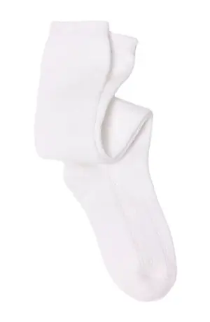 Maje Knee-high Pointelle Socks - White
