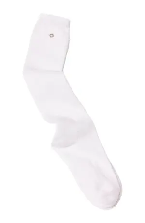 Maje Knee-high Pointelle Socks - White