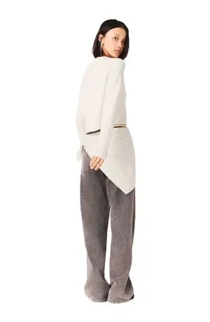 Maje Jeweled Bow-button Cardigan - Ecru
