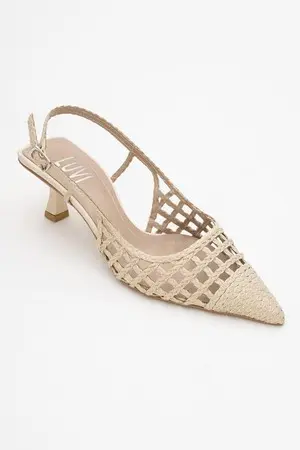PROLOGUE SHOES Heaven Knitted Pointed Toe Pumps
