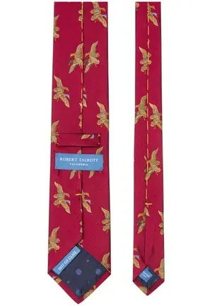 Robert Talbott Printed Necktie - Wine