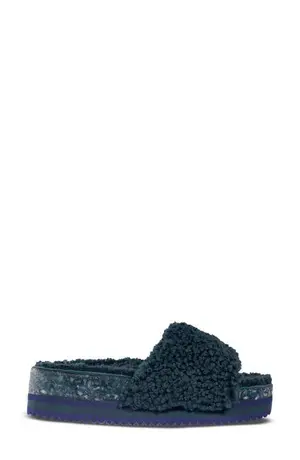 FLEKS Cito Shearling Slide Sandal - Jade