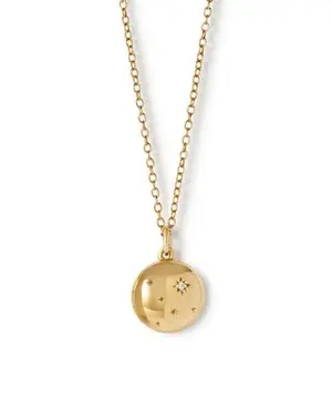 Astley Clarke Tiny Star Mini Biography Locket Necklace - Gold