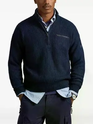 Polo Ralph Lauren Half-zip Wool-blend Sweater