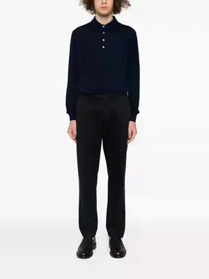TOM FORD Wool Polo Shirt - Blue