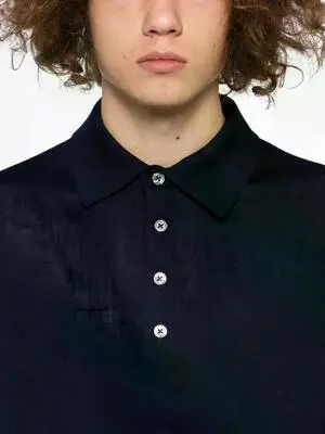 TOM FORD Wool Polo Shirt - Blue
