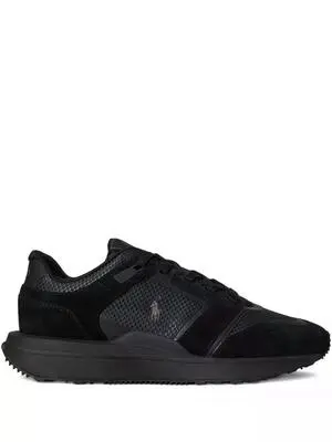Polo Ralph Lauren Train 89 V2 Suede Lace-up Sneakers - Black