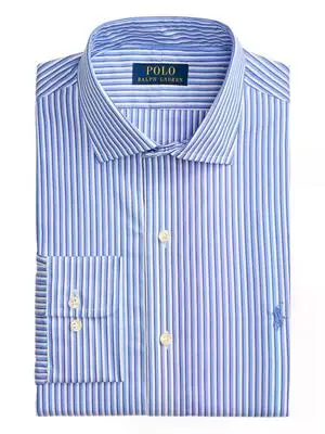 Polo Ralph Lauren Striped-pattern Long-sleeve Shirt - Blue