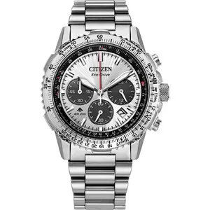 Citizen Promaster Navihawk Eco-drive Chronograph Bracelet Watch - Silver-tone