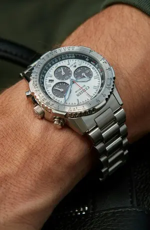 Citizen Promaster Navihawk Eco-drive Chronograph Bracelet Watch - Silver-tone