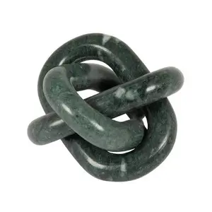 STORIED HOME Marble Chain Link - Green