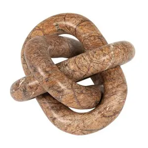 STORIED HOME Marble Chain Link - Brown