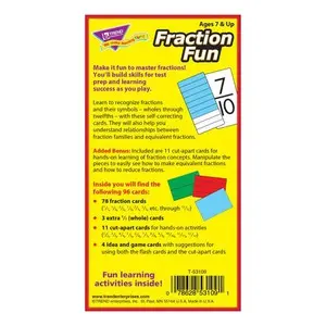 TREND ENTERPRISES Fraction Fun Skill Drill Flash Cards