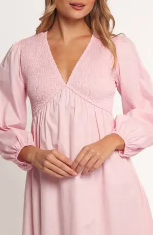PETAL & PUP Ilyana Long Sleeve Midi Dress