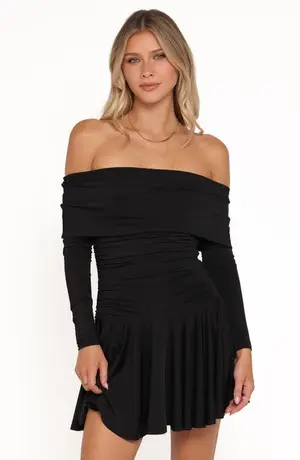 PETAL & PUP Messina Off-the-shoulder Mini Dress