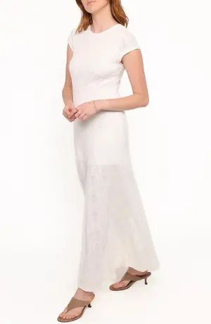PETAL & PUP Constance Lace Maxi Dress