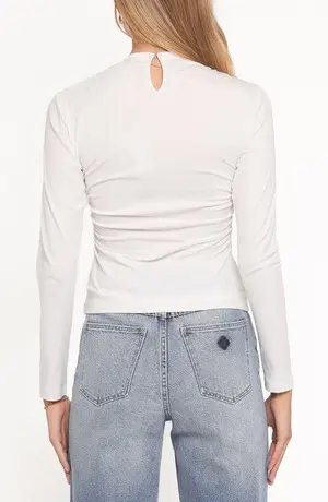 PETAL & PUP Nissa Long Sleeve Top - White