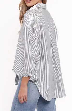 PETAL & PUP Striped Longline Shirt