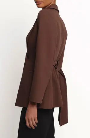 PETAL & PUP Eliana Tie Waist Blazer