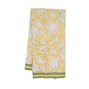 CAROL & FRANK Pocono Dandelion Dishtowel - Yellow