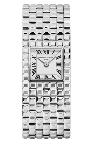 FREDERIQUE CONSTANT Classics Manchette Bracelet Watch - Silver-tone